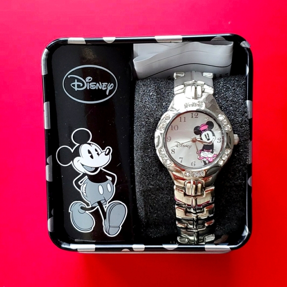 Disney | Accessories | Disney Minnie Mouse Silver Watch | Poshmark
